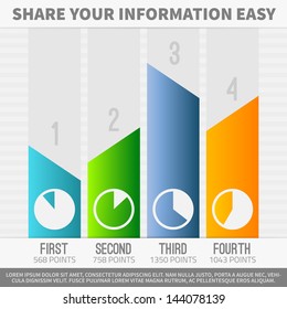 Modern Infographic Graphs Stock Vector (Royalty Free) 144078139 ...
