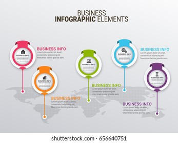 Modern Infographic Paper Template: vector de stock (libre de regalías ...