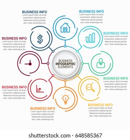 Modern Infographic Timeline Template Stock Vector (Royalty Free) 648585043