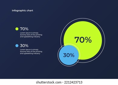 Modern Infographic Vector Template Statistics Graphs Stock Vector ...