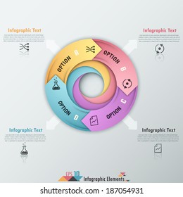 Modern Infographics Options Banner Process Template Stock Vector ...