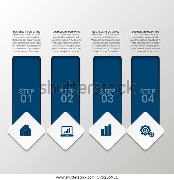 Modern Infographics Paper Template Stock Vector (Royalty Free) 595235951