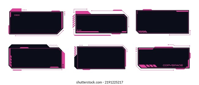 Modern Interface Hud Display Gaming Style Stock Vector (Royalty Free ...