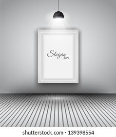 Modern Interior Art Gallery Frame Design Stock Vector (Royalty Free ...