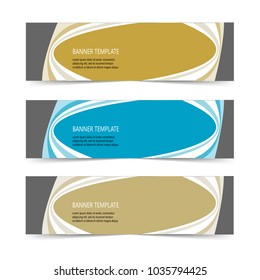 Modern Label Banner Sticker Set Isolated Stock Vector (Royalty Free ...