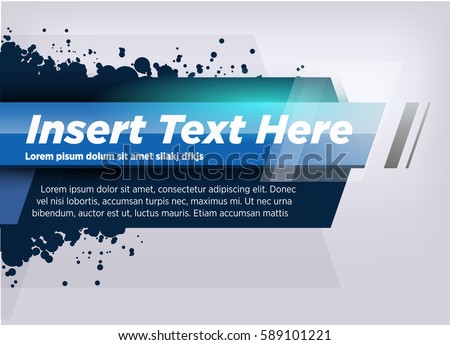 Modern Layout Title Design Blue Splash 스톡 벡터(사용료 없음) 589101221 ...