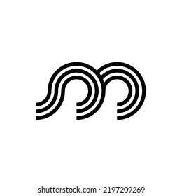 Modern Letter M Monogram Vector Logo Stock Vector (Royalty Free ...