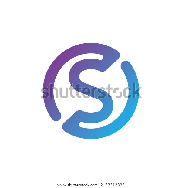 Modern Letter S Circle Logo Design Stock Vector (Royalty Free ...