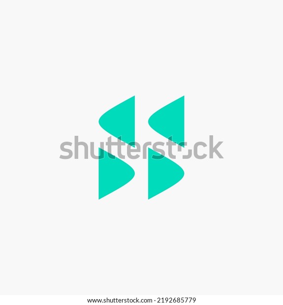 Modern Letter Ss Design Idea Stock Vector (Royalty Free) 2192685779 ...
