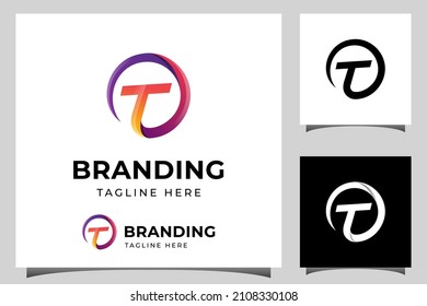 Modern Letter T Shape Logo Element Stock Vector (Royalty Free ...