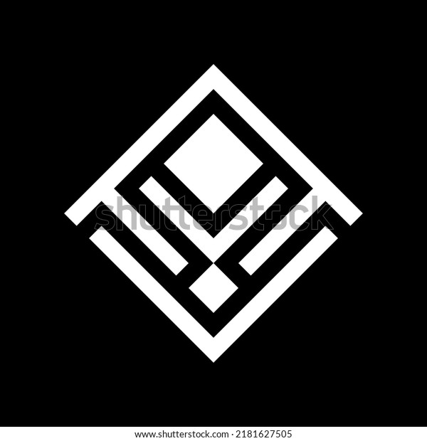 Modern Logo Design Lines Square Stock Vector (Royalty Free) 2181627505 ...