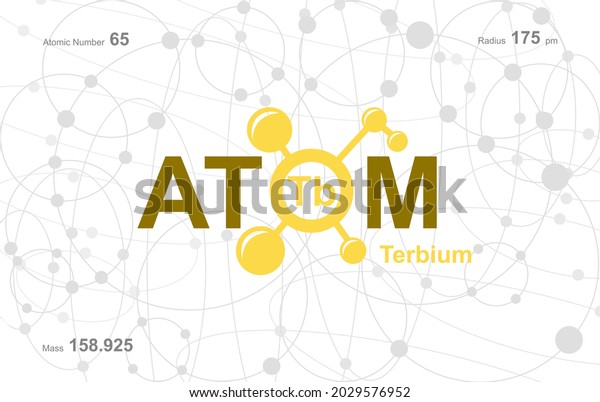 Modern Logo Design Word Atom Atoms Stock Vector (Royalty Free ...
