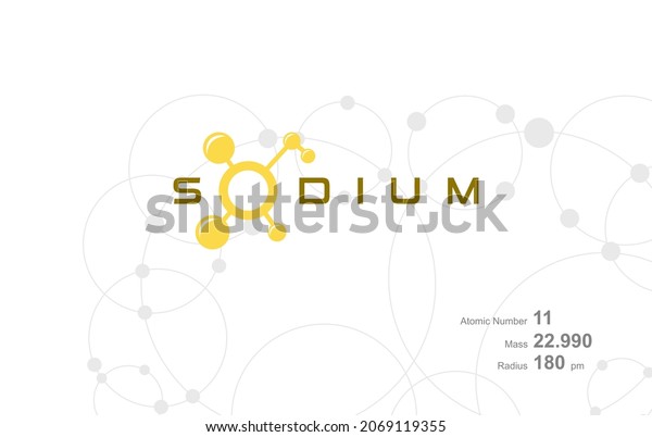 Modern Logo Design Word Sodium Which Stock Vector (Royalty Free ...