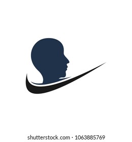 Modern Logo Human Head Stock Vector (Royalty Free) 1063885769 ...