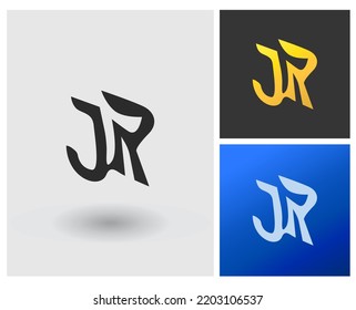 Modern Logo Jr Monogram Style Company Stock Vector (Royalty Free ...