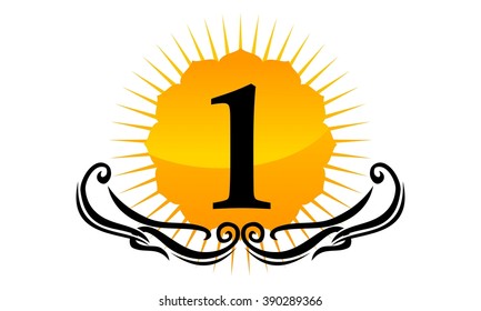 Modern Logo Number 1 Stock Vector (Royalty Free) 390289366 | Shutterstock