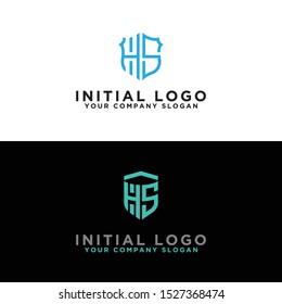 Modern Logo Set Hs Logo Design Stock Vector (Royalty Free) 1527368474 ...