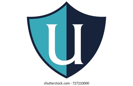 Modern Logo Shield Letter U Stock Vector (Royalty Free) 727210000 ...