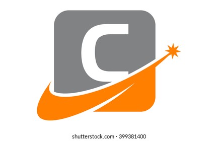 Modern Logo Solution Letter C Stock Vector (Royalty Free) 399381400 ...