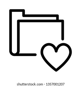 Modern Love File Folder Icon Stock Vector (Royalty Free) 1357001207 ...