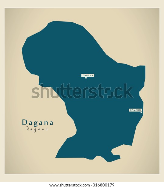 Modern Map Dagana Bt Stock Vector (Royalty Free) 316800179 | Shutterstock