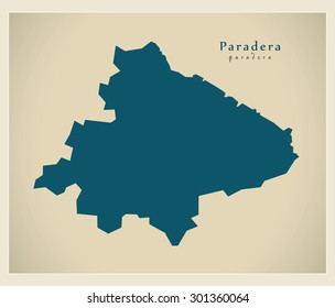 Modern Map Paradera Aw Stock Vector (Royalty Free) 301360064 | Shutterstock