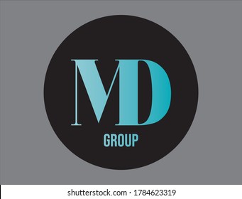 Modern Md Group Name Logo Vector Stock Vector (Royalty Free) 1784623319 ...