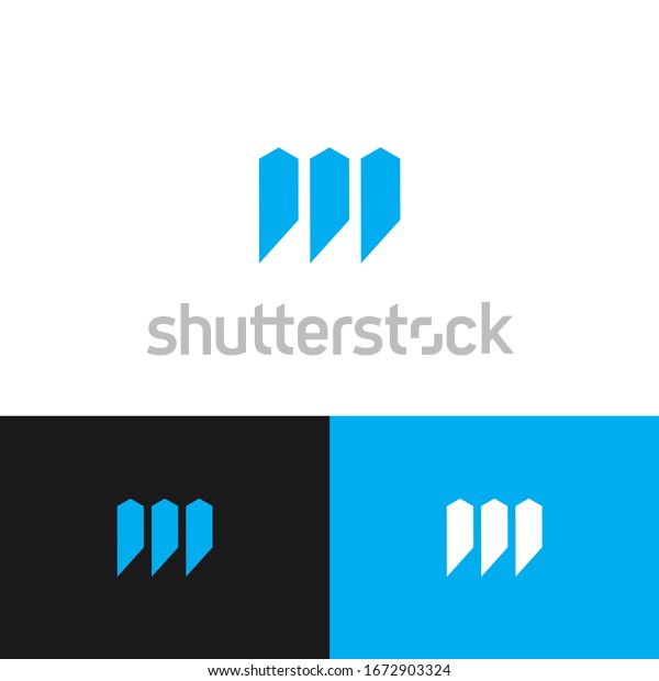 Modern Media Logo Design Concept Tech Stock Vector (Royalty Free ...