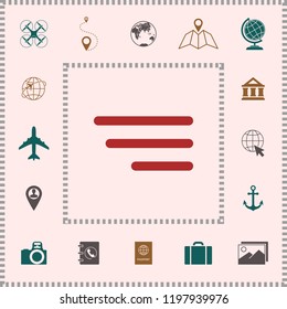 Modern Menu Icon Mobile Apps Websites Stock Vector (Royalty Free ...