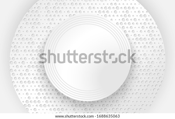 Modern Minimal Clean White Paper Cut Stock Vector (Royalty Free ...