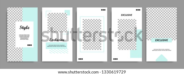Modern Minimal Square Geometric Shape Template Stock Vector (Royalty ...