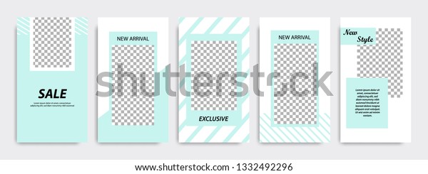 Modern Minimal Square Geometric Shape Template Stock Vector (Royalty ...