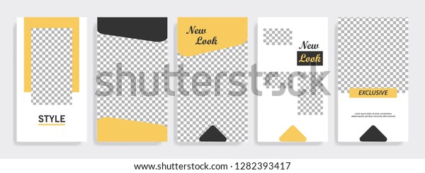 Modern Minimal Square Shape Template Gold Stock Vector (Royalty Free ...