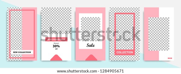Modern Minimal Square Shape Template Pink Stock Vector (Royalty Free ...