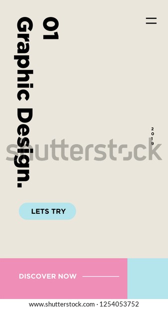 Modern Minimalism Ui Background Template Vector Stock Vector (Royalty ...