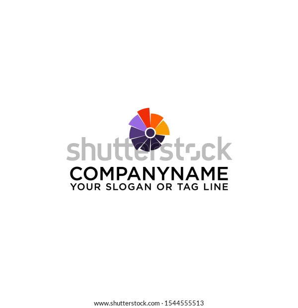 Modern Minimalist Circular Logo Stock Vector (Royalty Free) 1544555513 ...