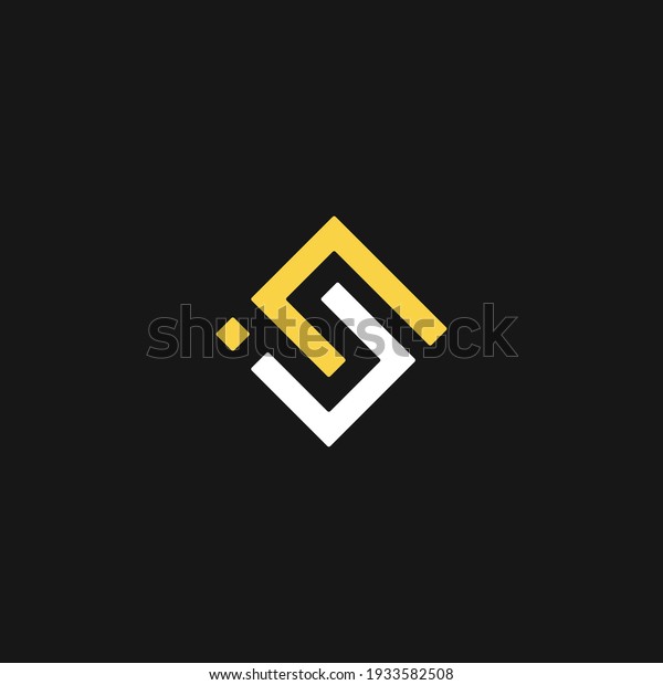 Modern Minimalist Initial Logo Fsc Concept Stock Vector (Royalty Free ...