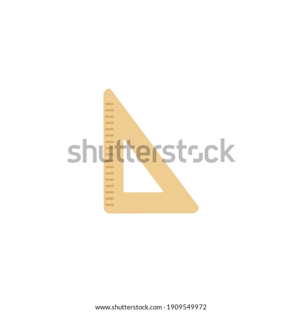 Modern Minimalist Ruler Vector Icon Simple Stock Vector (Royalty Free ...