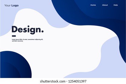 Modern Minimalist Ui Web Design Background Stock Vector (Royalty Free ...