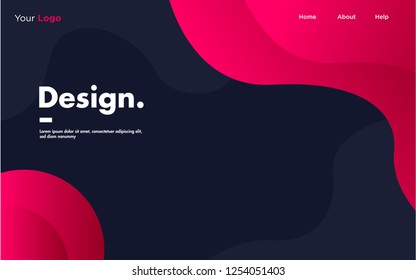 Modern Minimalist Ui Web Design Background: เวกเตอร์สต็อก (ปลอดค่า ...