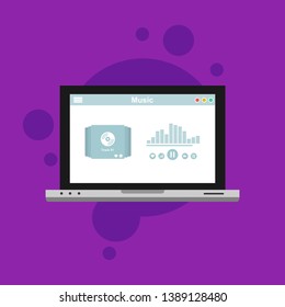 Modern Minimalistic Media Player User Interface Stock Vector (Royalty ...