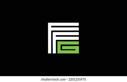 Modern Monogram Letter Ffg Logo Design Stock Vector (Royalty Free ...