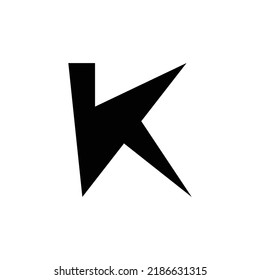 Modern Monogram Letter K Vector Logo Stock Vector (Royalty Free ...