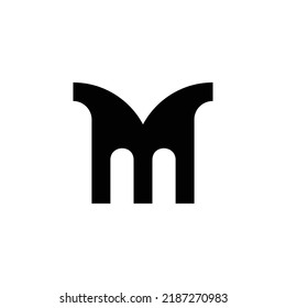Modern Monogram Letter M Vector Logo Stock Vector (Royalty Free ...