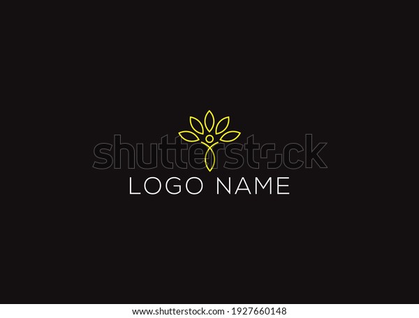 Modern Natural Tree Man Logo Design Stock Vector (Royalty Free) 1927660148