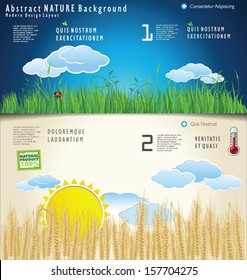 Modern Nature Design Layout Stock Vector (Royalty Free) 157437011