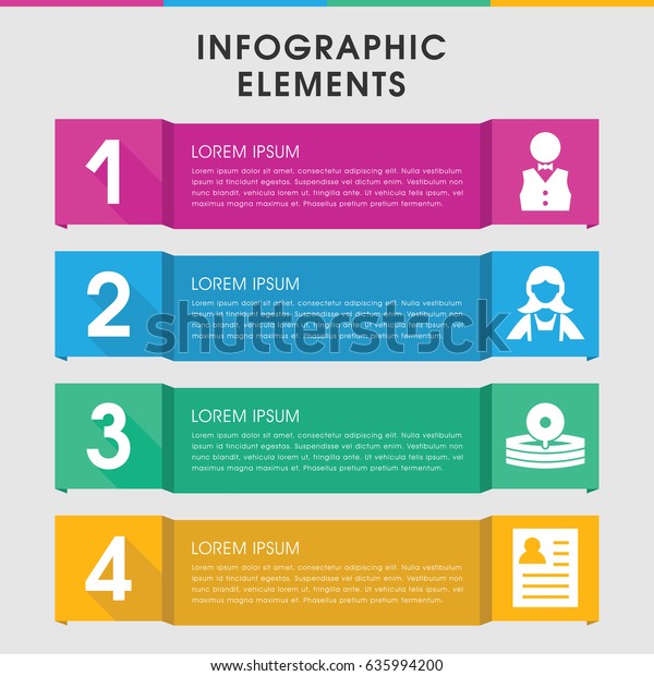 Modern Occupation Infographic Template Infographic Design Stock Vector ...