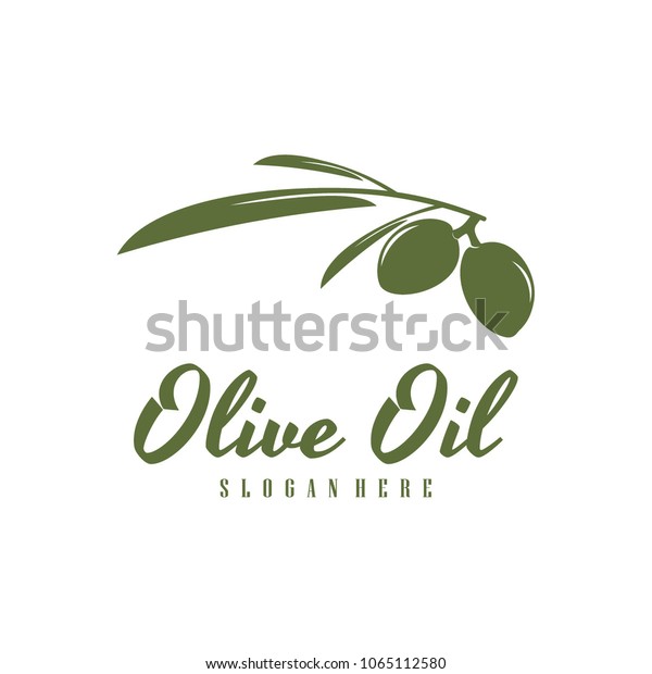 Modern Olive Oil Logo Template Design Stock Vector (Royalty Free ...