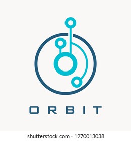 Modern Orbit Tech Logo Template Design Stock Vector (Royalty Free ...