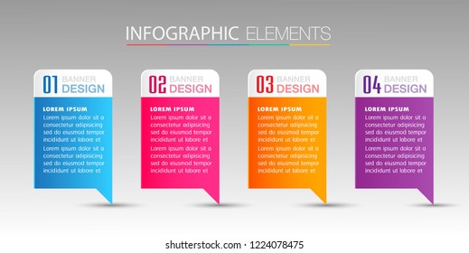 Modern Paper Text Box Template Banner Stock Vector (Royalty Free ...